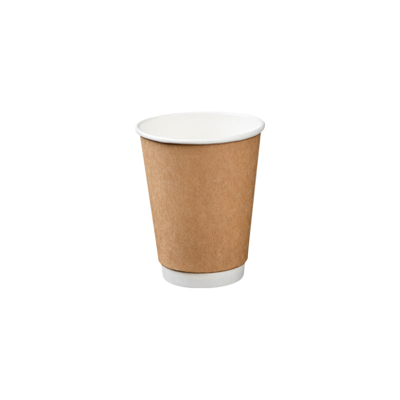12oz Kraft Paper Double Wall Cup 100 Recyclable And Keeps Drinks